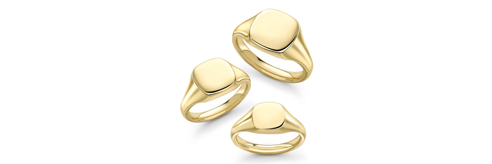 Cushion Signet rings` | Stubbs&Co. London